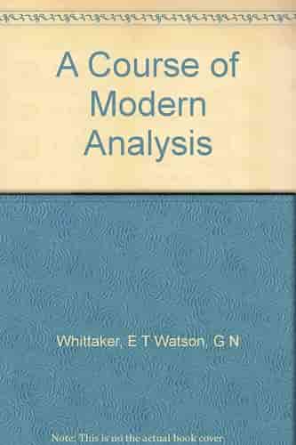 A Course of Modern Analysis | Download free books legally